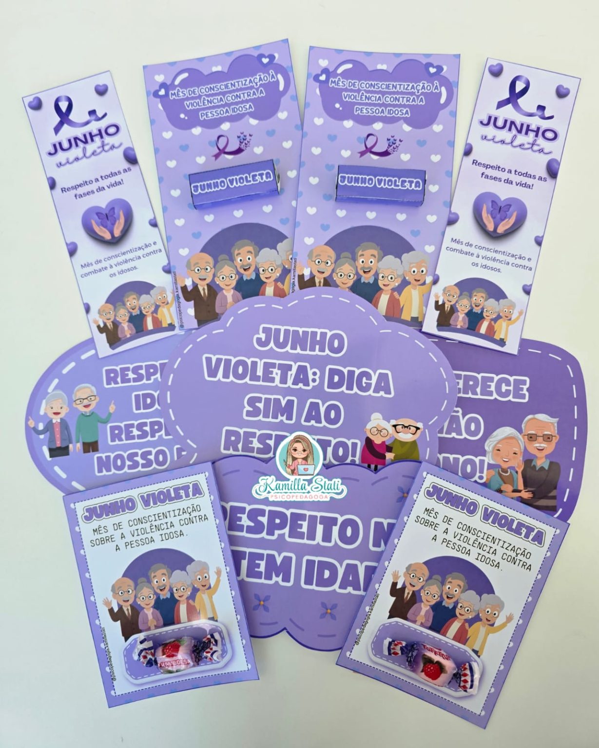Kit junho violeta - Oficina de Materiais Pedagógicos