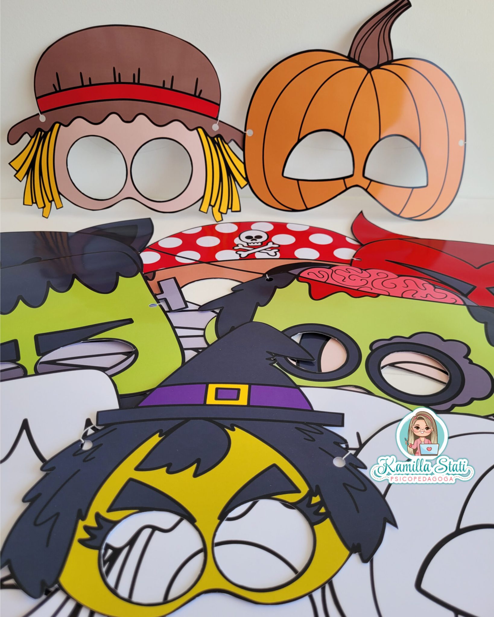 Máscaras halloween - Oficina de Materiais Pedagógicos