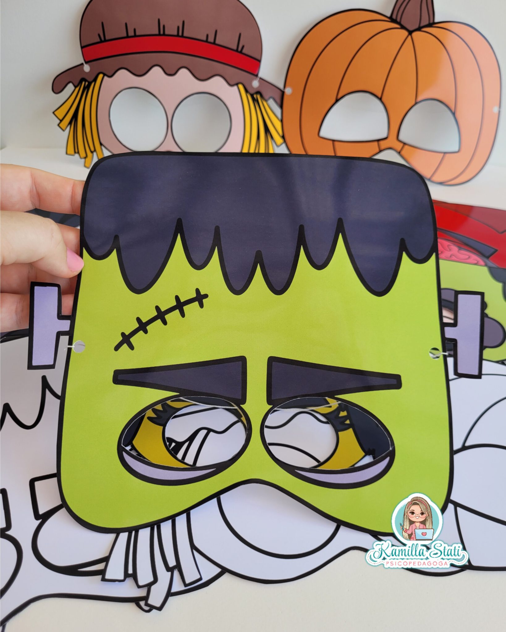 Máscaras halloween - Oficina de Materiais Pedagógicos