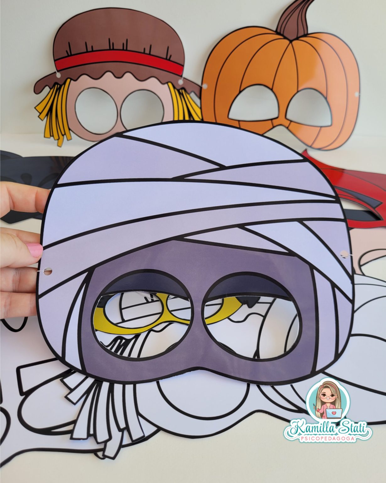 Máscaras halloween - Oficina de Materiais Pedagógicos
