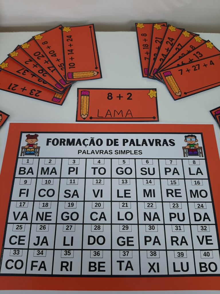Sílabas numeradas: simples - Oficina de Materiais Pedagógicos